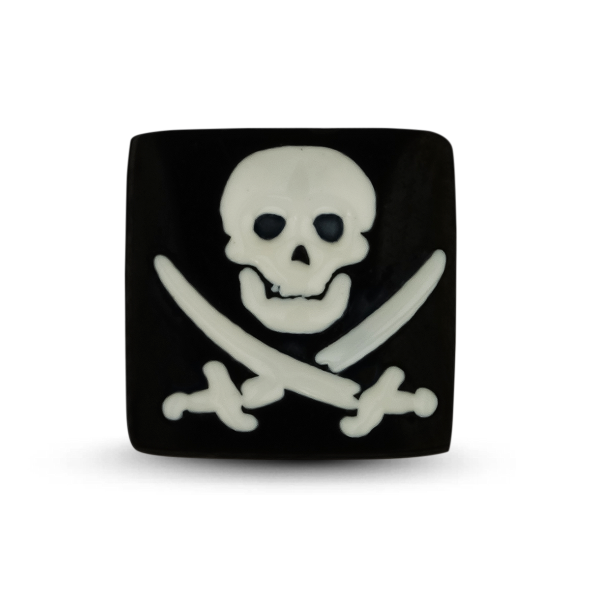 Square skull stud piercing – TOOFOOFEEFA