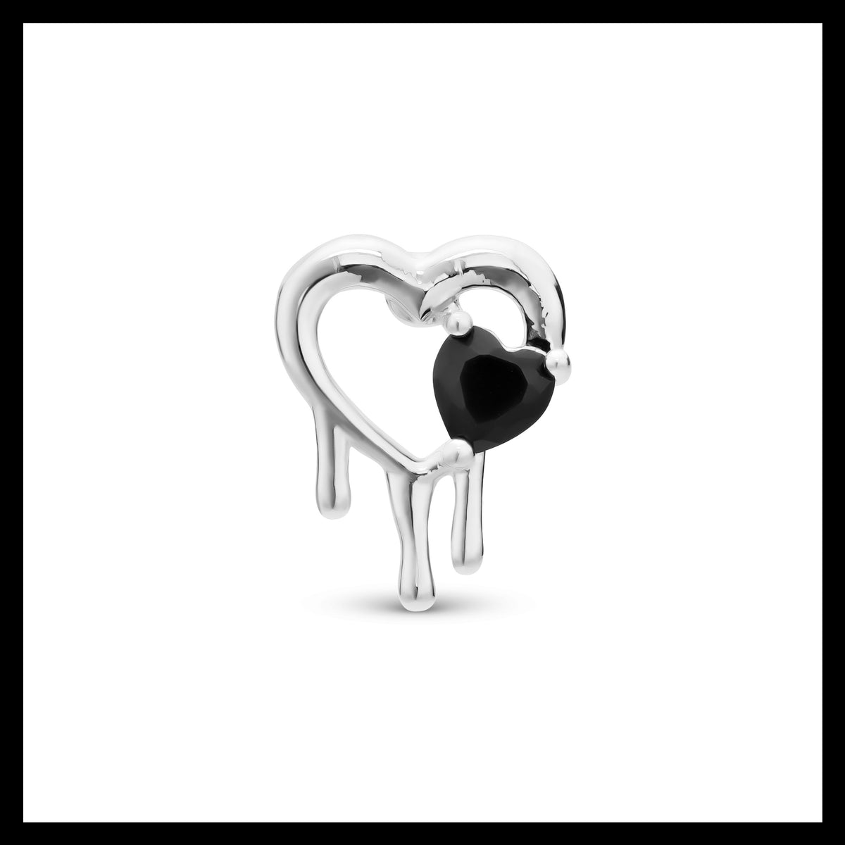Black heart melt piercing – TOOFOOFEEFA