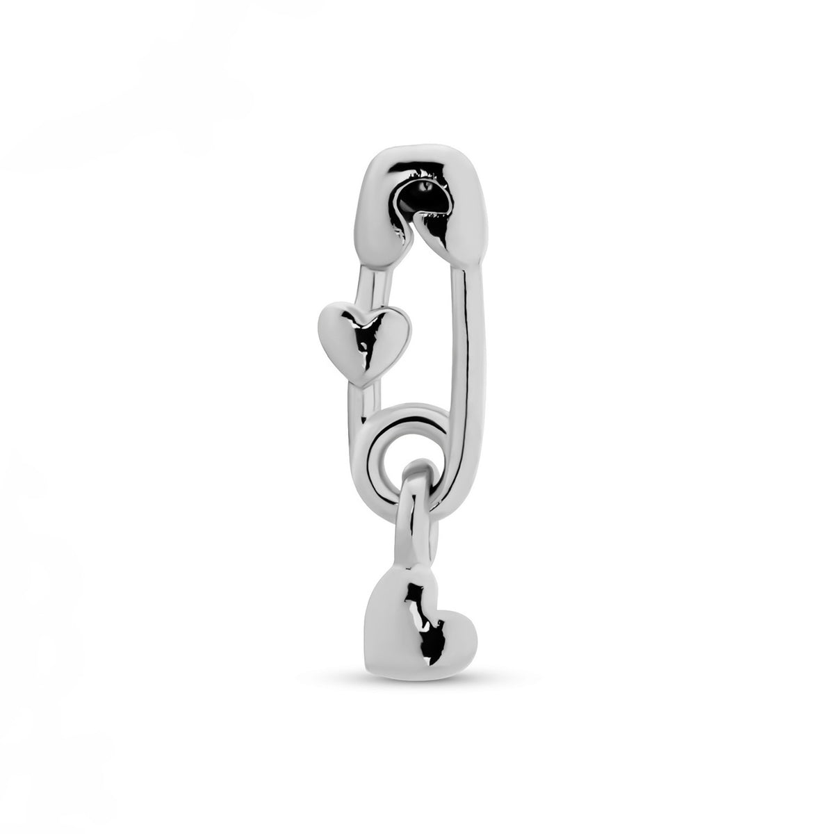 Heart safety pin piercing – TOOFOOFEEFA