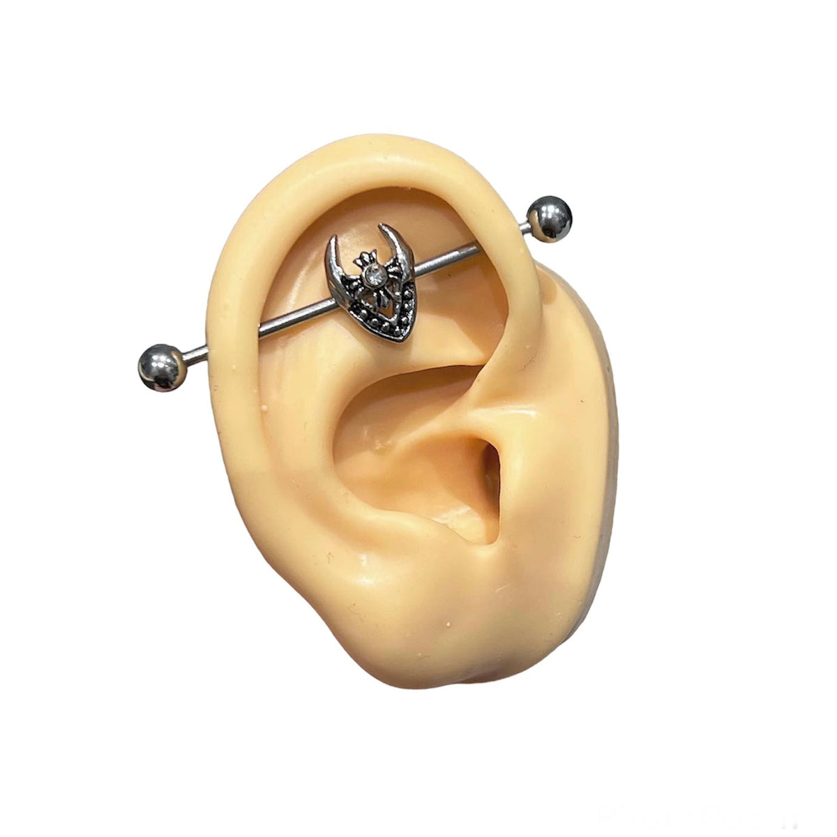 Chrome devil industrial piercing – TOOFOOFEEFA