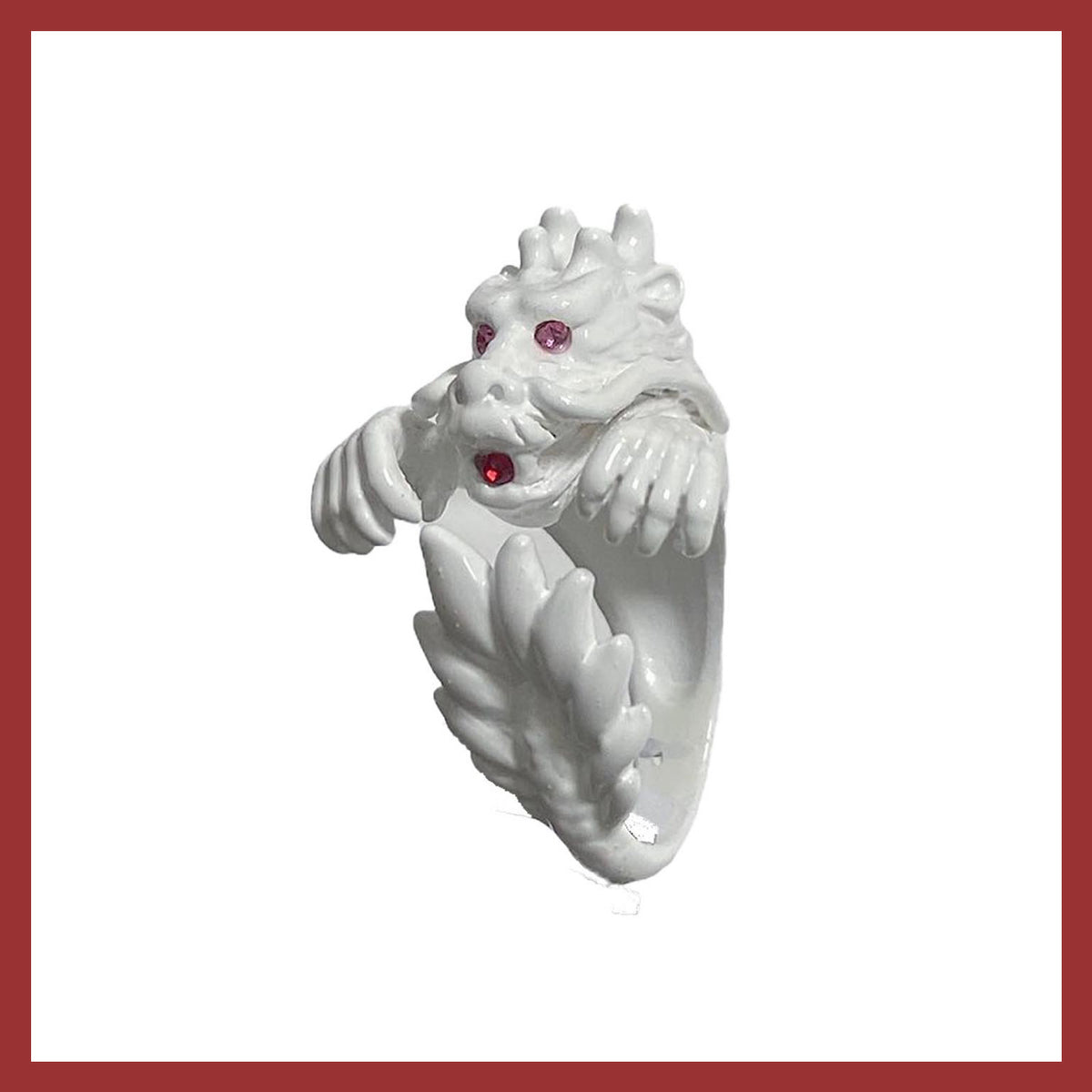 Dragon white ring – TOOFOOFEEFA