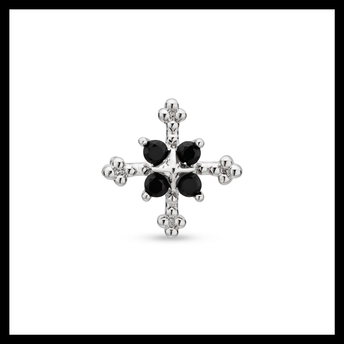 Black square cross piercing – TOOFOOFEEFA