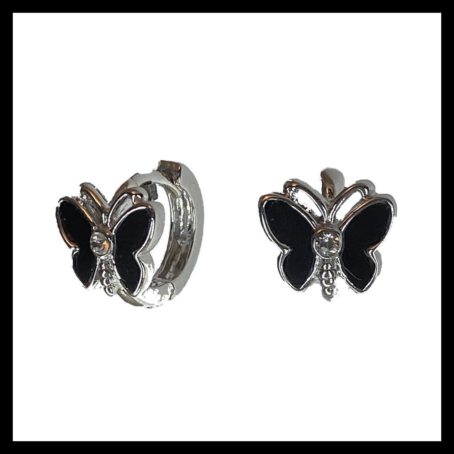 Black Butterfly Hoops – TOOFOOFEEFA